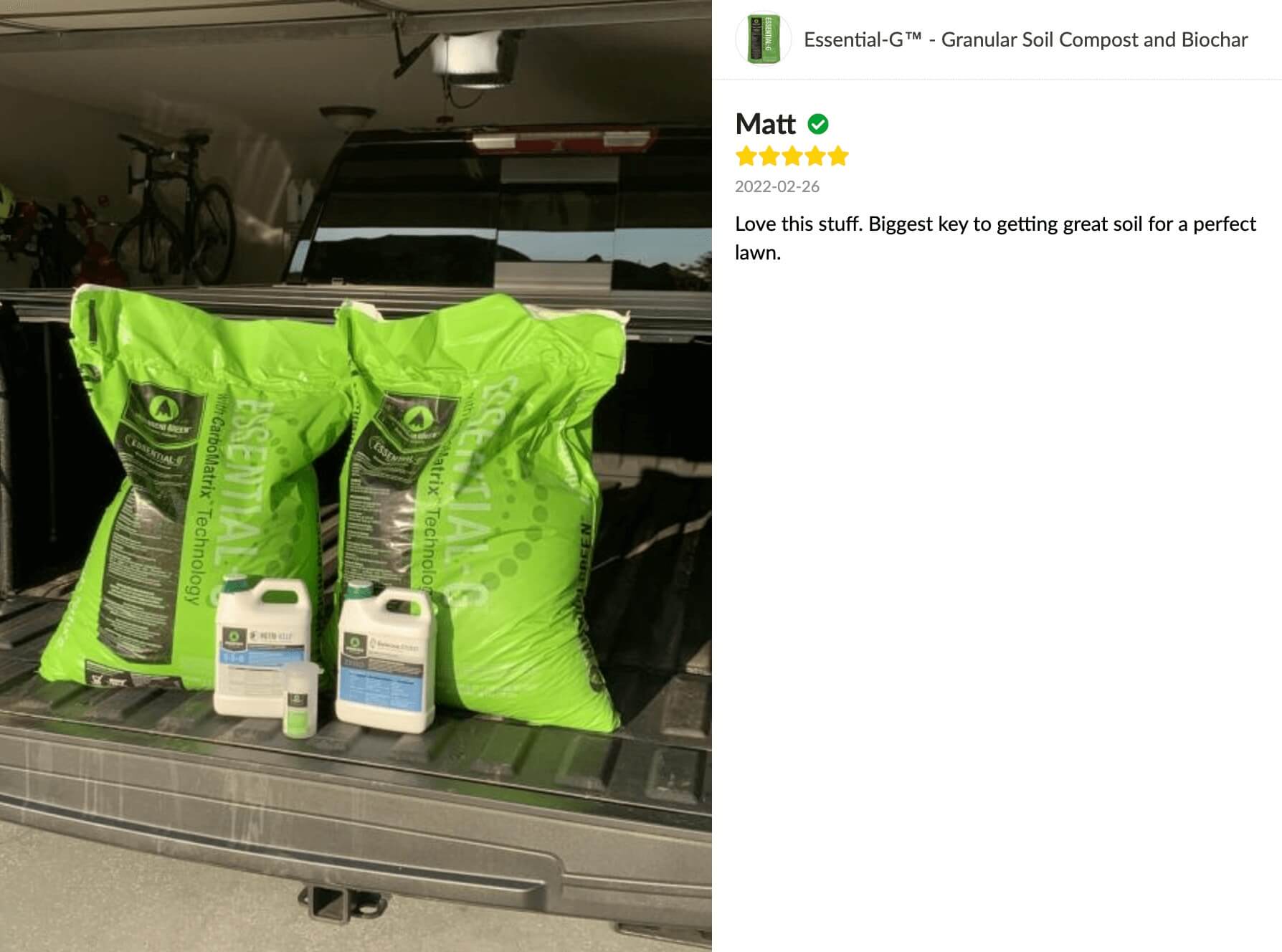 Essential-G™ Granular Soil Compost & Biochar | Golf Course Lawn Store